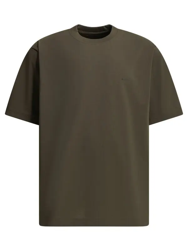 GOLDWIN Crewneck T-shirt With Logo Detail - Brown