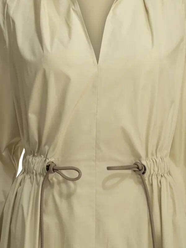 Max Mara Cotton Poplin Chemise Dress - Beige