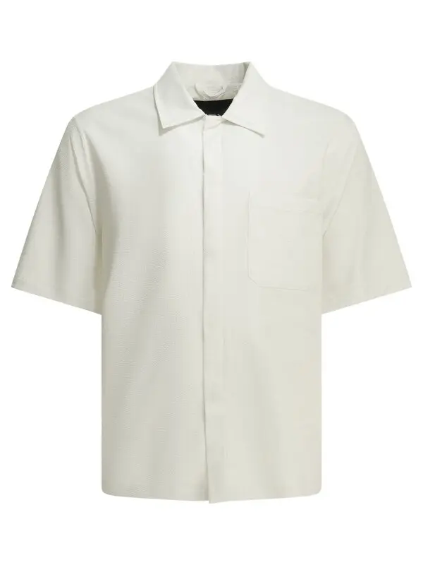 Herno Short-sleeve Seersucker Shirt