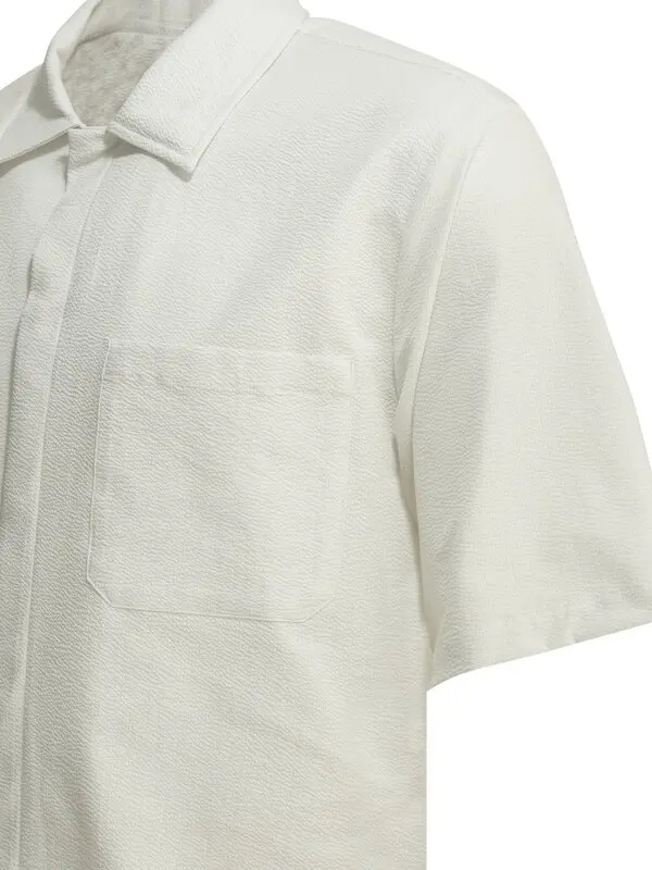 Herno Short-sleeve Seersucker Shirt