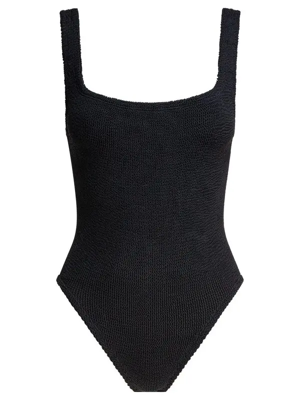 Hunza G Squareneck One Piece Swimsuit - Black