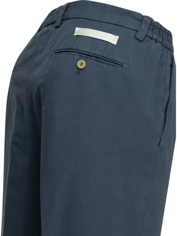 BRIGLIA 1949 Tailored Cotton Linen Trousers