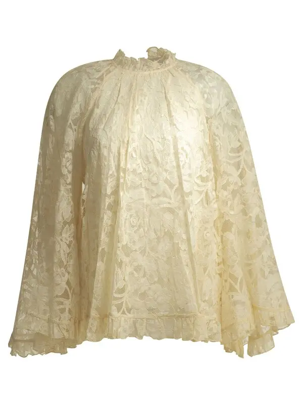 Zimmermann Angel Lace Blouse - White