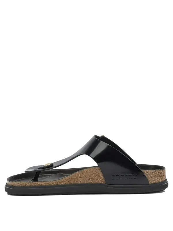 BIRKENSTOCK Gizeh Droplet Buckle Flip Flops - Black