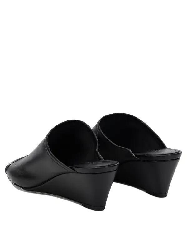 AeydĒ Suzanne 50mm Wedge Sandals - Black