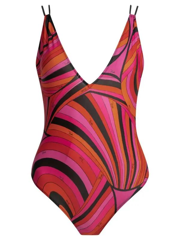 Emilio Pucci Marmo One-piece Swimsuit - Fuchsia
