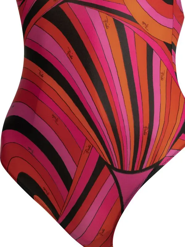 Emilio Pucci Marmo One-piece Swimsuit - Fuchsia
