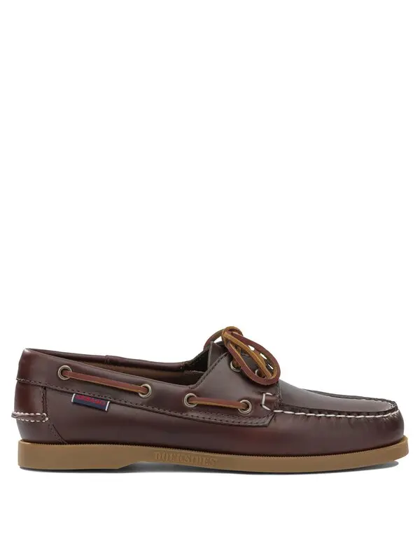 SEBAGO Portland Waxed Leather Lace-up Loafers - Brown