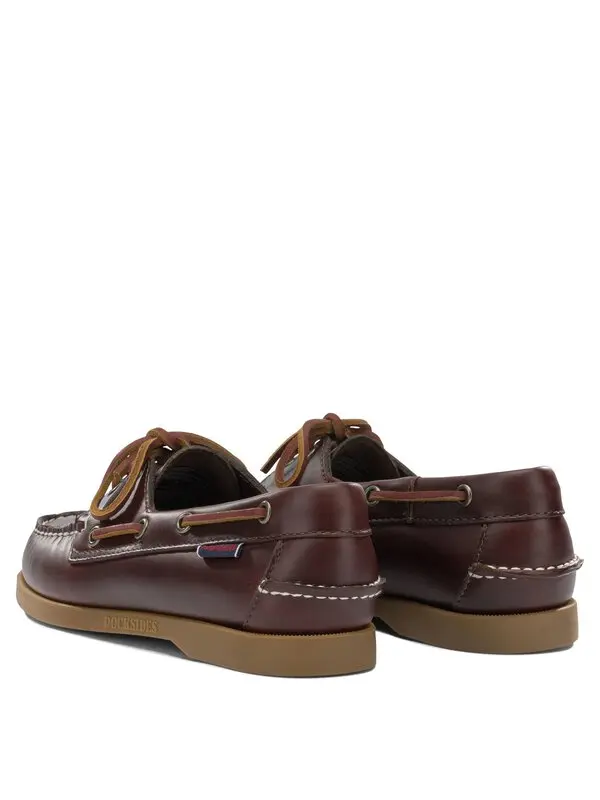 SEBAGO Portland Waxed Leather Lace-up Loafers - Brown