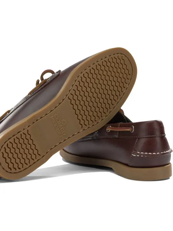 SEBAGO Portland Waxed Leather Lace-up Loafers - Brown
