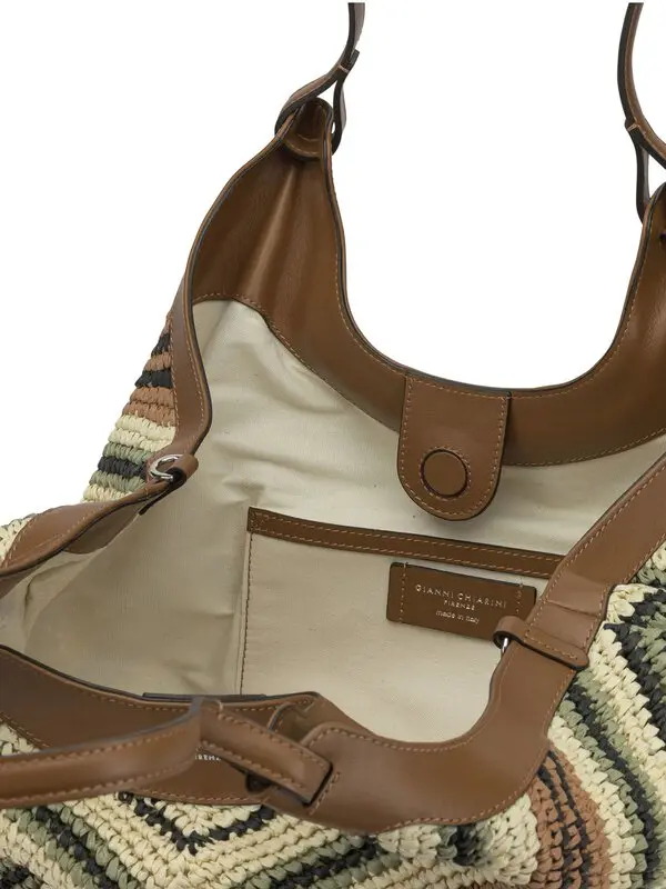 GIANNI CHIARINI Woven Shoulder Bag