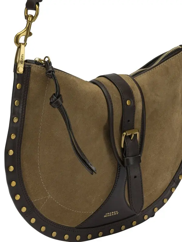 Isabel Marant Oskan Hobo Soft Shoulder Bag - Beige
