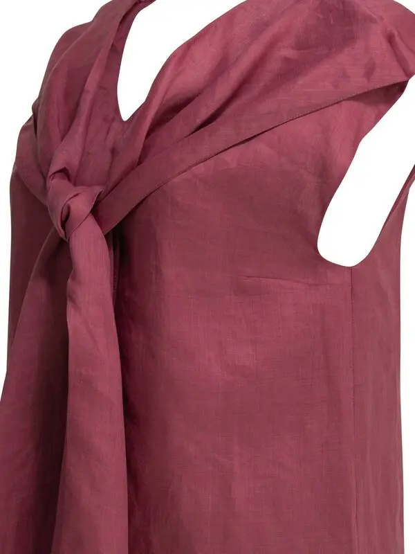 Max Mara Draped Top With Maxi Bow Detail