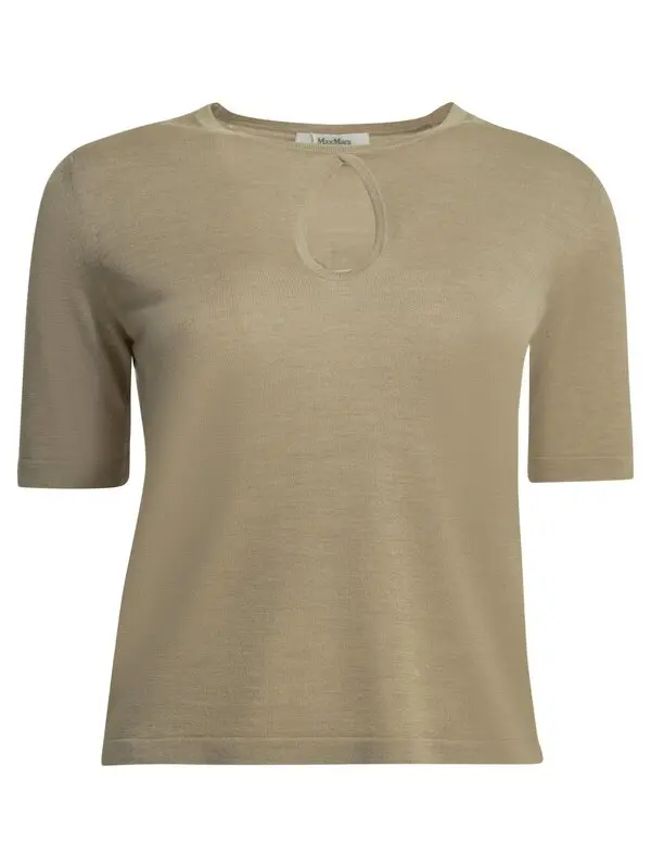 Max Mara Silk Blend Round Neck Sweater