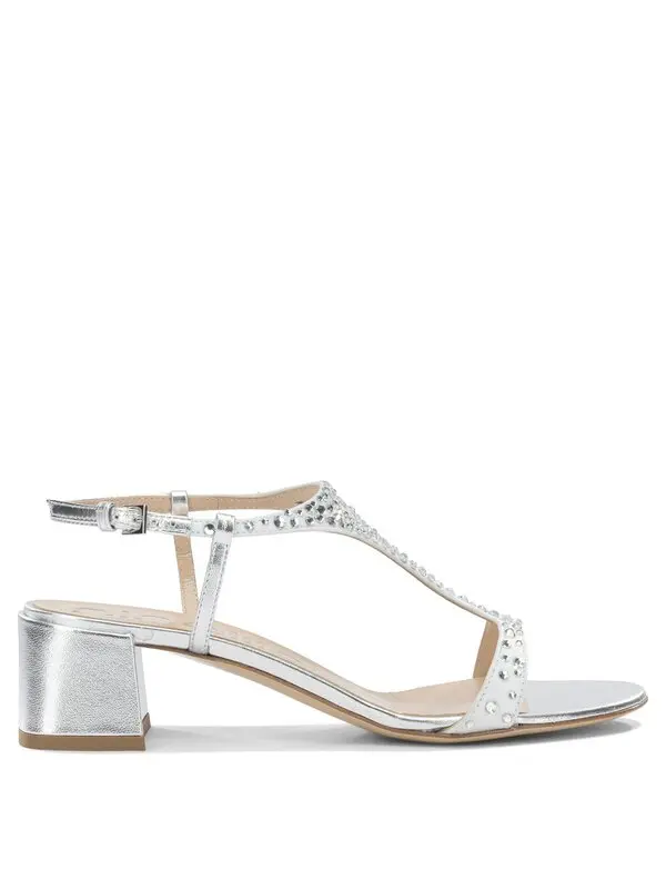 NINALILOU Embellished Crystal Sandals