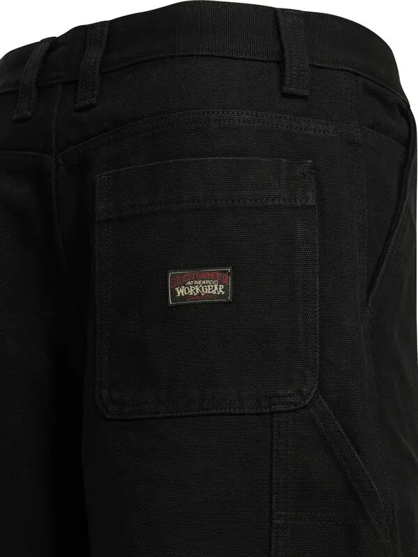 StÜssy Work Gear Cotton Shorts - Black