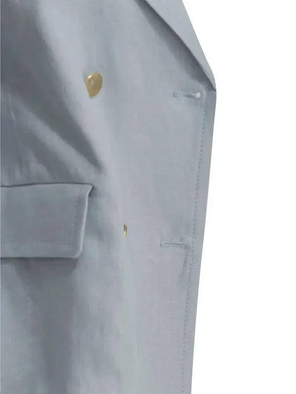Max Mara Linen Double Breasted Blazer
