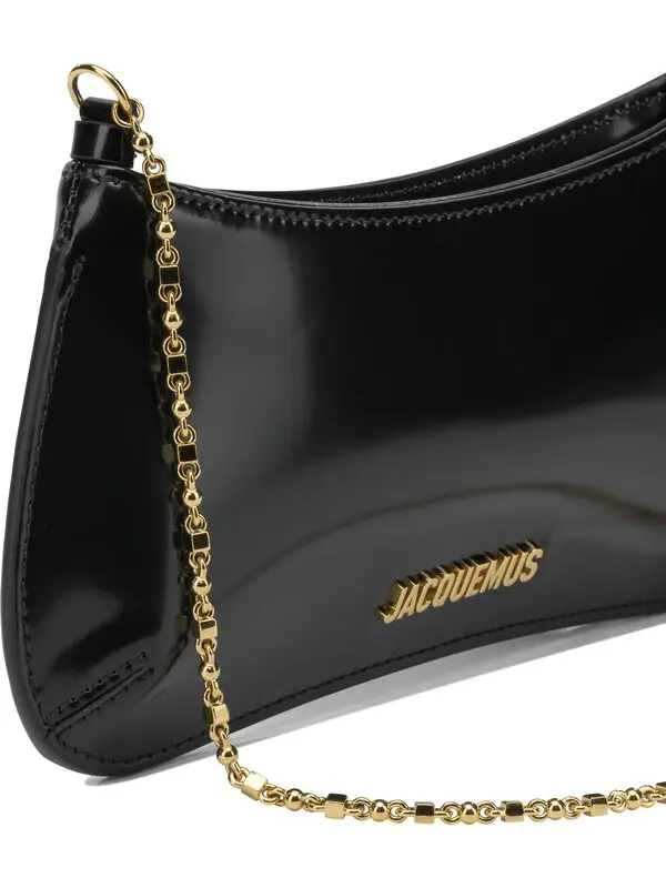 Jacquemus Le Petit Bisou Chaine Small Shoulder Bag - Black