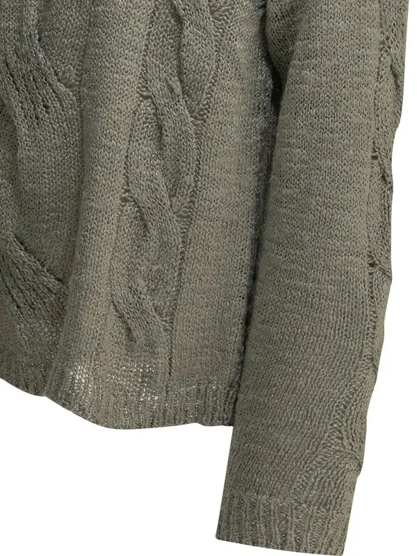 Our Legacy V-neck Sweater With Maxi Braid Detail