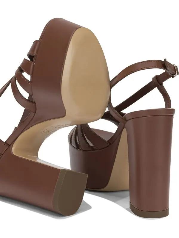 Casadei Platform Sandals - Brown