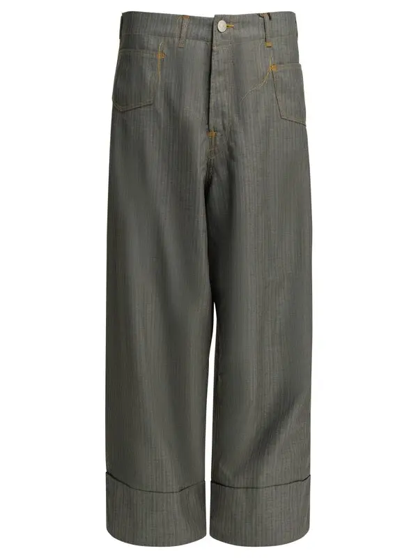 Junya Watanabe Pinstripe Wide-leg Pants
