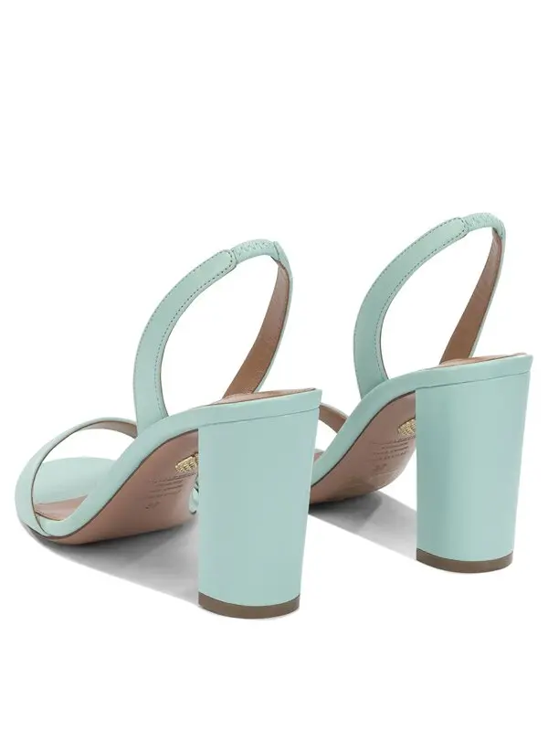 AQUAZZURA So Nude Block 85mm Heeled Sandals - Light Blue