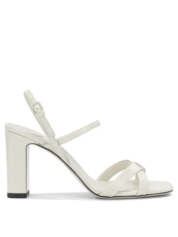 JIMMY CHOO Elsy 85mm Heeled Sandals - White