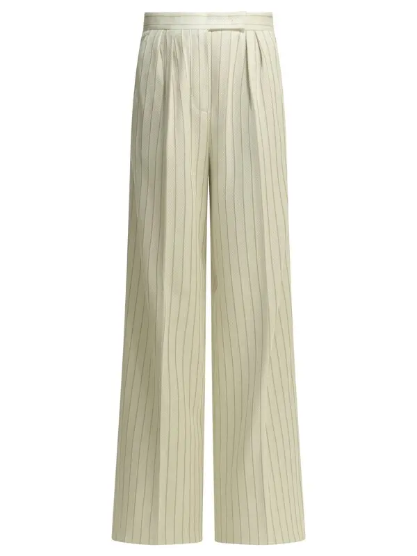Max Mara Tailored Pinstripe Wide-leg Pants