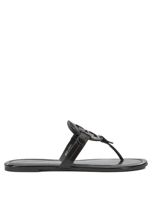 Tory Burch Ovine Leather Sandals With Rubber Sole - Brown