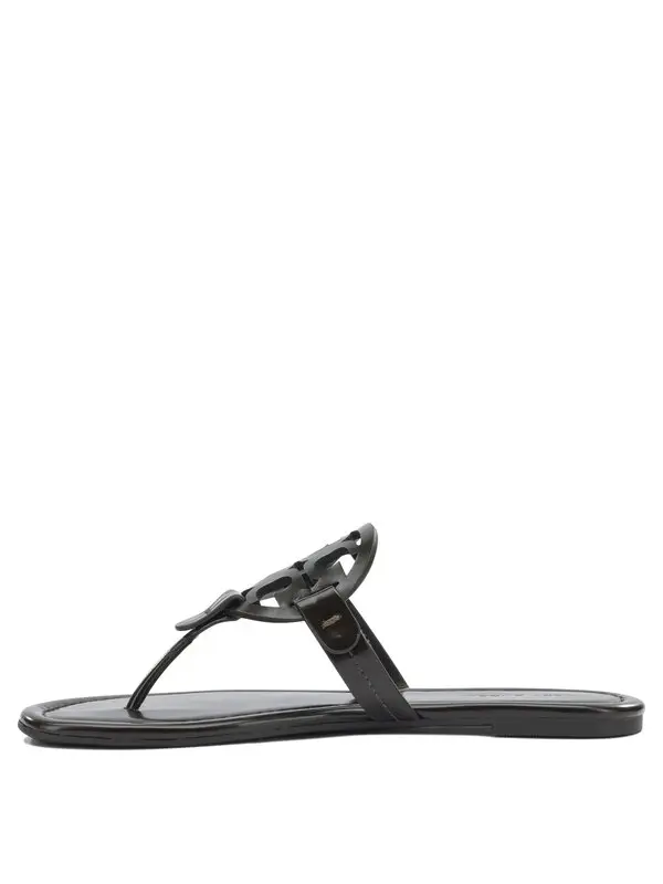 Tory Burch Ovine Leather Sandals With Rubber Sole - Brown