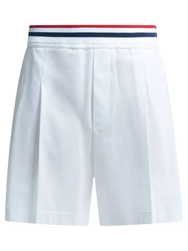 Brunello Cucinelli Formal Cotton-linen Blend Shorts - White