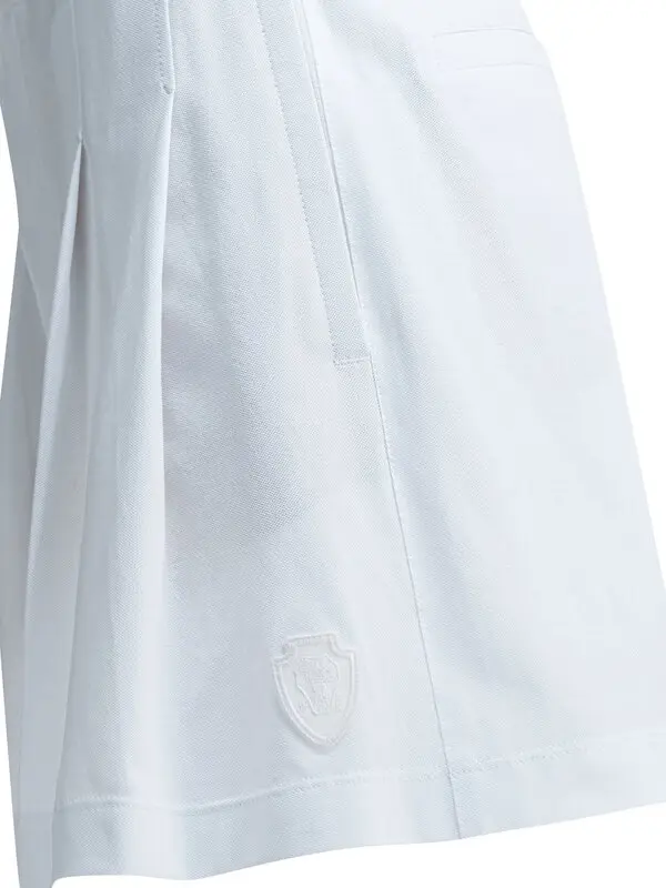 Brunello Cucinelli Formal Cotton-linen Blend Shorts - White