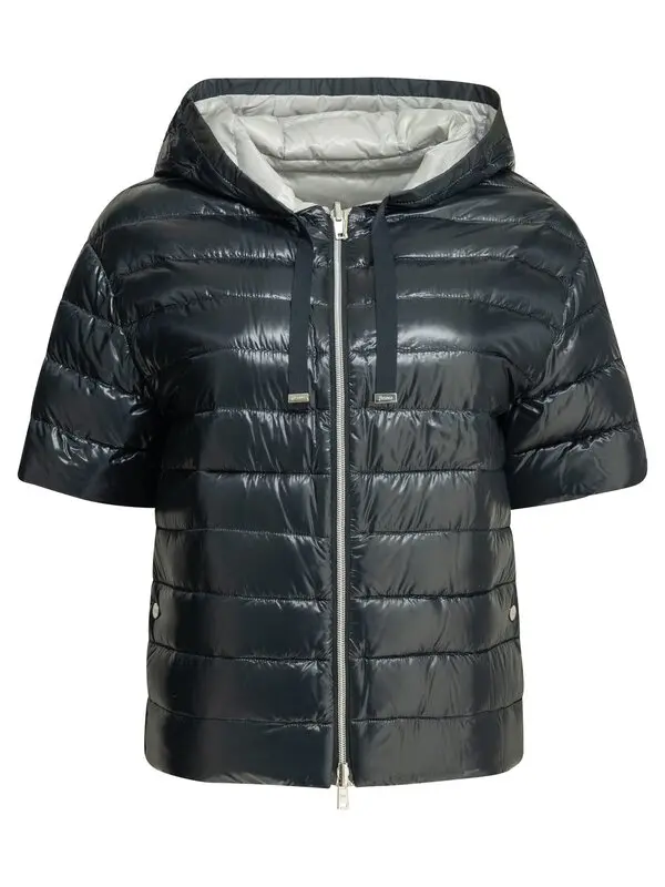 Herno Reversible Short Down Jacket With Hood