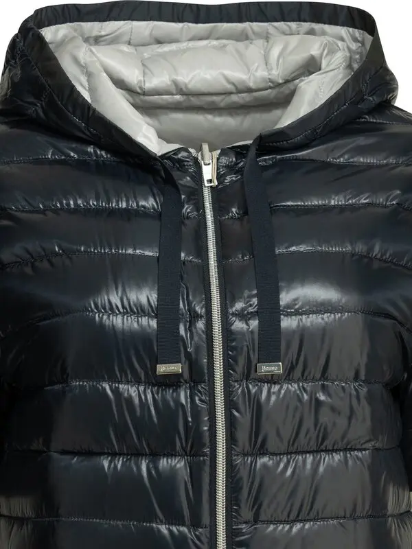 Herno Reversible Short Down Jacket With Hood