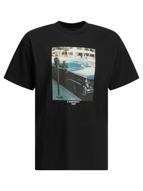 Carhartt Work In Progress Warm Views" Graphic Print Organic Cotton T-shirt - Black