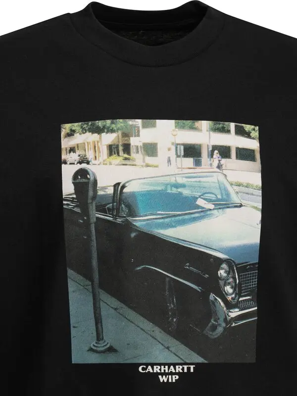 Carhartt Work In Progress Warm Views" Graphic Print Organic Cotton T-shirt - Black