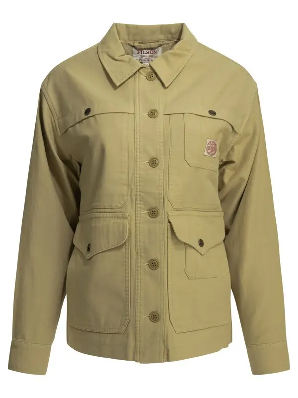 Filson Reverse Sateen Cruiser Overshirt Jacket - Beige