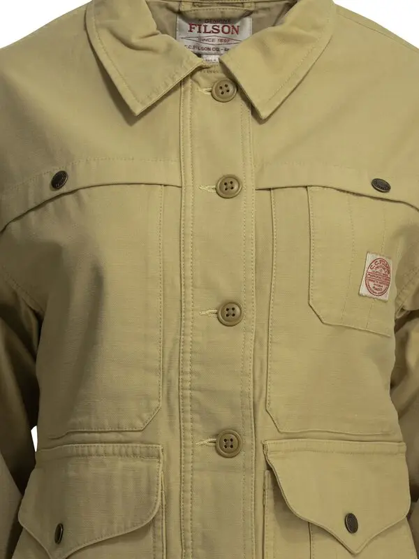 Filson Reverse Sateen Cruiser Overshirt Jacket - Beige