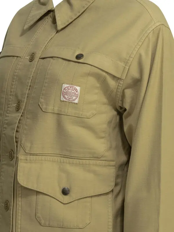Filson Reverse Sateen Cruiser Overshirt Jacket - Beige