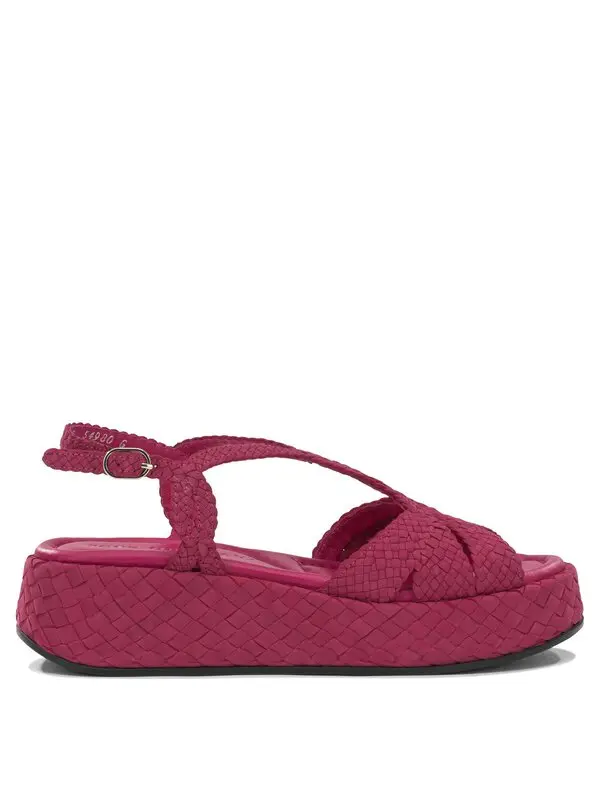 PONS QUINTANA Woven Leather Sandals