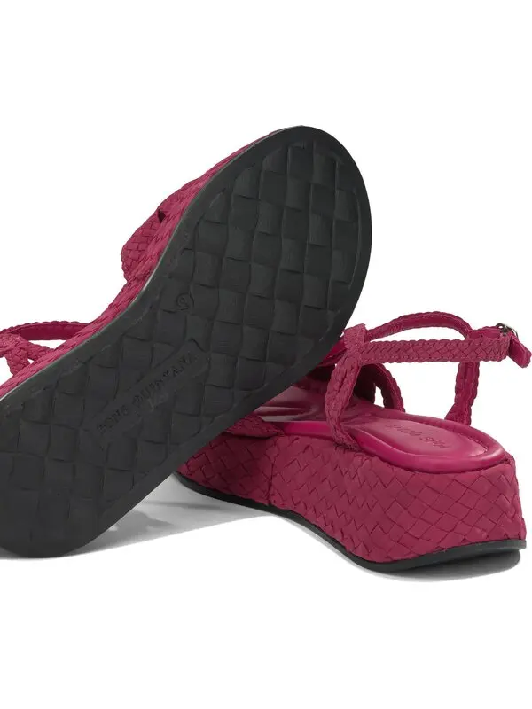 PONS QUINTANA Woven Leather Sandals