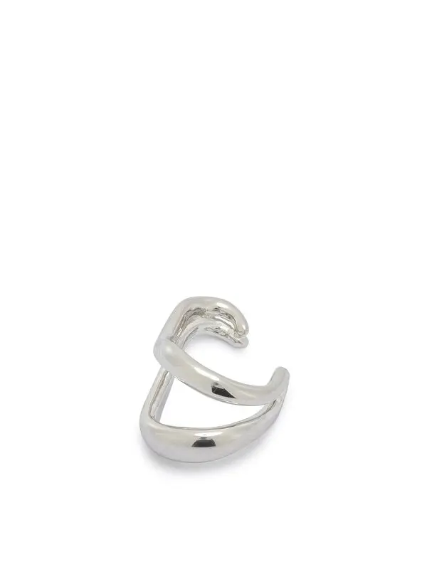 MARIA BLACK Sculptural Sterling Ear Cuff - Silver