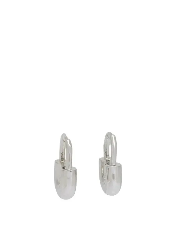 MARIA BLACK Safety Pin Earrings - Silver