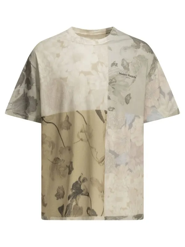 MAISON MARGIELA Floral Patchwork Crewneck T-shirt