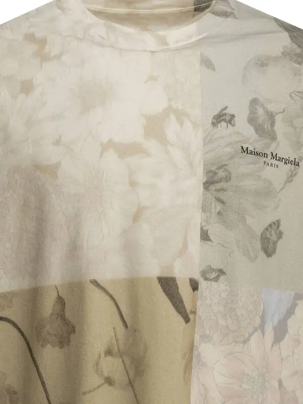 MAISON MARGIELA Floral Patchwork Crewneck T-shirt