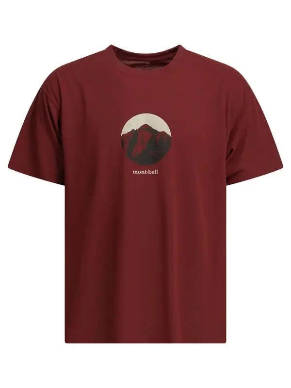 MONTBELL Graphic T-shirt - Bordeaux