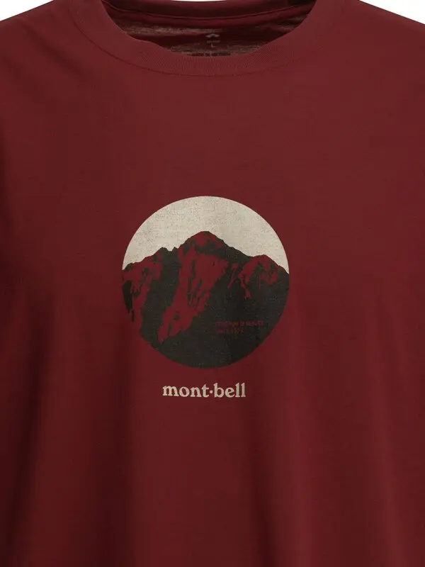 MONTBELL Graphic T-shirt - Bordeaux