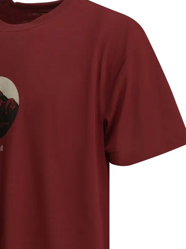 MONTBELL Graphic T-shirt - Bordeaux