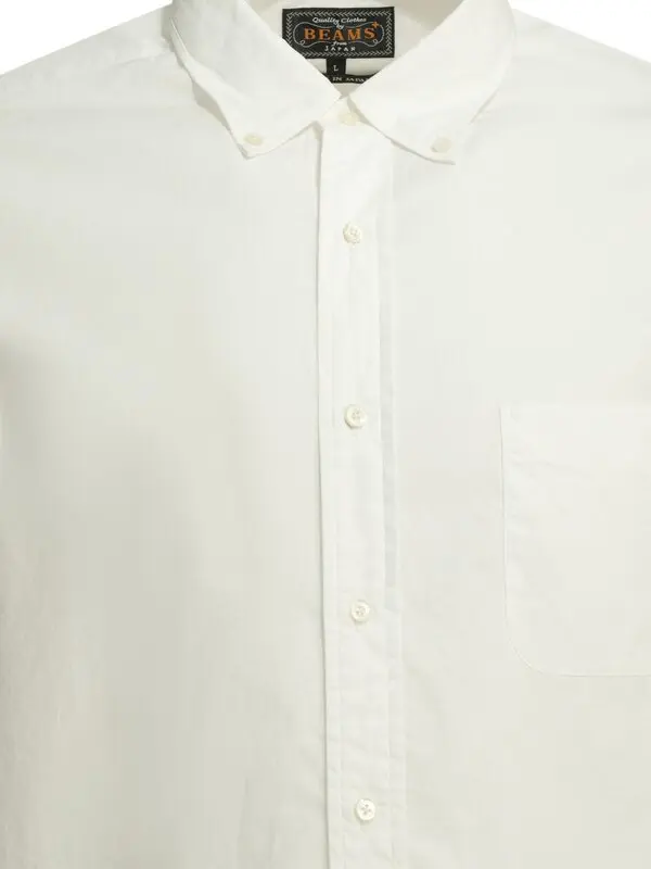 BEAMS B.d. Color Broad Casual Shirt - White
