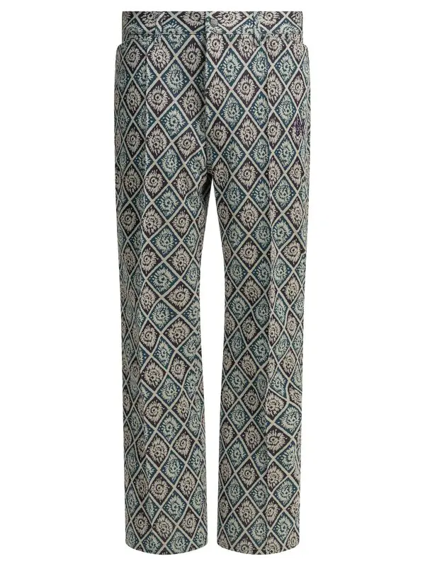 Needles Boot Cut Jacquard Casual Pants